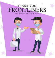 Thank you frontliners for keeping us safe and well