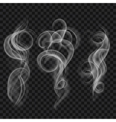 Smoke effect realistic traces in air from Vector Image