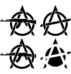 Anarchy symbol Royalty Free Vector Image - VectorStock