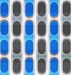 Blue tech square seamless pattern Royalty Free Vector Image