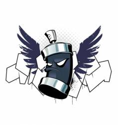 Graffiti objects set Royalty Free Vector Image