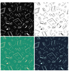 Electronic components seamless Royalty Free Vector Image