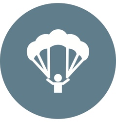 Paragliding logo with text space Royalty Free Vector Image