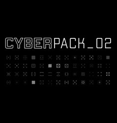 Futuristic cyberpunk gui triangle target aim Vector Image