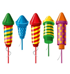 Rocket fireworks Royalty Free Vector Image - VectorStock