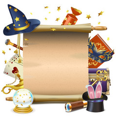 Education concept with scroll Royalty Free Vector Image