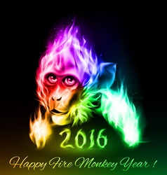 Fire monkey Royalty Free Vector Image - VectorStock