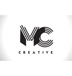 Mc logo letter design Royalty Free Vector Image