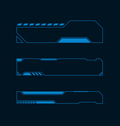 Futuristic gui triangle figure hud cyberpunk Vector Image