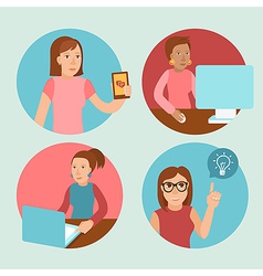 Light bulb cartoon with thumbs up Royalty Free Vector Image