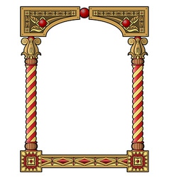 Traditional column frame Royalty Free Vector Image