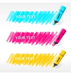 Marker text box Royalty Free Vector Image - VectorStock