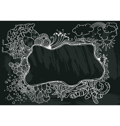Sketchy doodle frames Royalty Free Vector Image