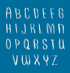 Hand drawn alphabet Royalty Free Vector Image - VectorStock