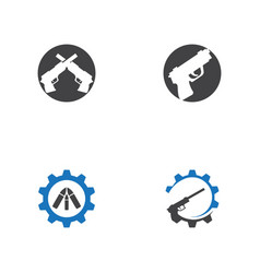 Gun symbol Royalty Free Vector Image - VectorStock