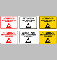 Static warning sign attention Royalty Free Vector Image