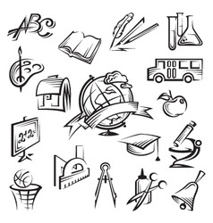Mathematics icons set Royalty Free Vector Image