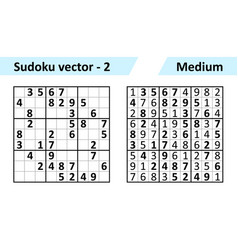 Sudoku kids game cut and paste the pictures cute Vector Image