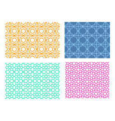 Arabic islamic seamless patterncolored Royalty Free Vector