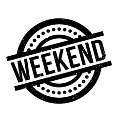 Weekend rubber stamp Royalty Free Vector Image