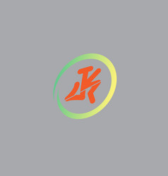 Hk-text-logo Royalty Free Vector Image - VectorStock