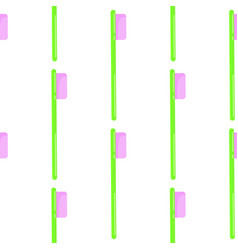 Toothpaste and toothbrush flat graphic Royalty Free Vector