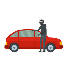 Hijacker icon flat style Royalty Free Vector Image