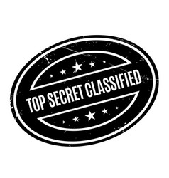 Top secret classified rubber stamp Royalty Free Vector Image