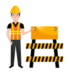 Fall protection construction worker safety first Vector Image