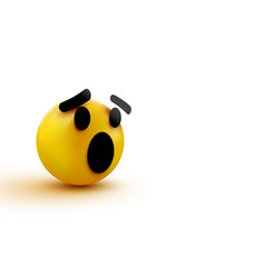 Medical mask emoji isolated on white background Vector Image