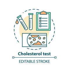 Cholesterol test brochure template layout flyer Vector Image