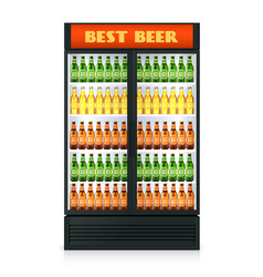 Freezer realistic template Royalty Free Vector Image
