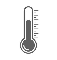 Thermometer temperature scale icon Royalty Free Vector Image