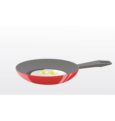 Flipping asian noodles in pan Royalty Free Vector Image