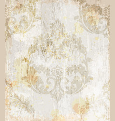 Vintage baroque pattern background Royalty Free Vector Image