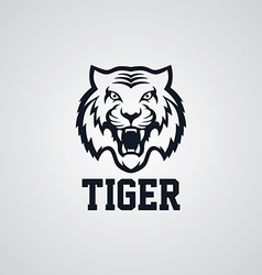 Wild tiger logotype theme Royalty Free Vector Image