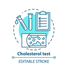 Cholesterol test brochure template layout flyer Vector Image