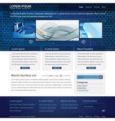 Editable website template Royalty Free Vector Image