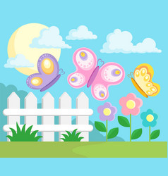 Butterfly theme image 3 Royalty Free Vector Image