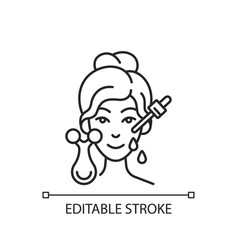 Woman at the massage spa salon Royalty Free Vector Image