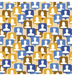 Seamless pattern with social media icons Vector Image