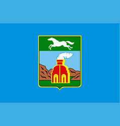 Flag krasnodar russia Royalty Free Vector Image