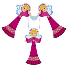 Angels with flags Royalty Free Vector Image - VectorStock