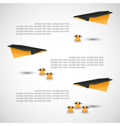 Light plane with santa claus Royalty Free Vector Image