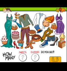 How many educational counting game for kids Vector Image