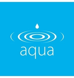 Water energy logo design Royalty Free Vector Image