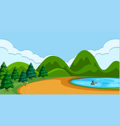 A simple nature scene Royalty Free Vector Image