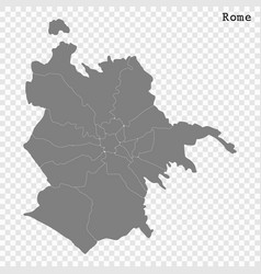 Dhaka map detailed black of city poster Royalty Free Vector