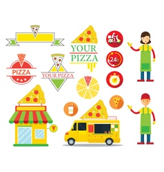 Food trucks - small business graphics Royalty Free Vector