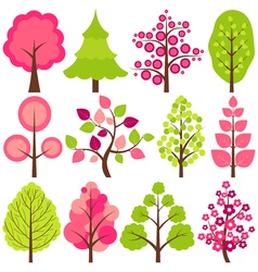 Spring trees Royalty Free Vector Image - VectorStock